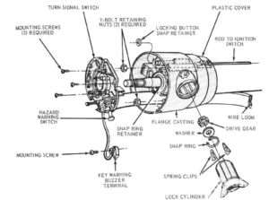 Ignition Lock Cylinder Diagram and Electronic Parts